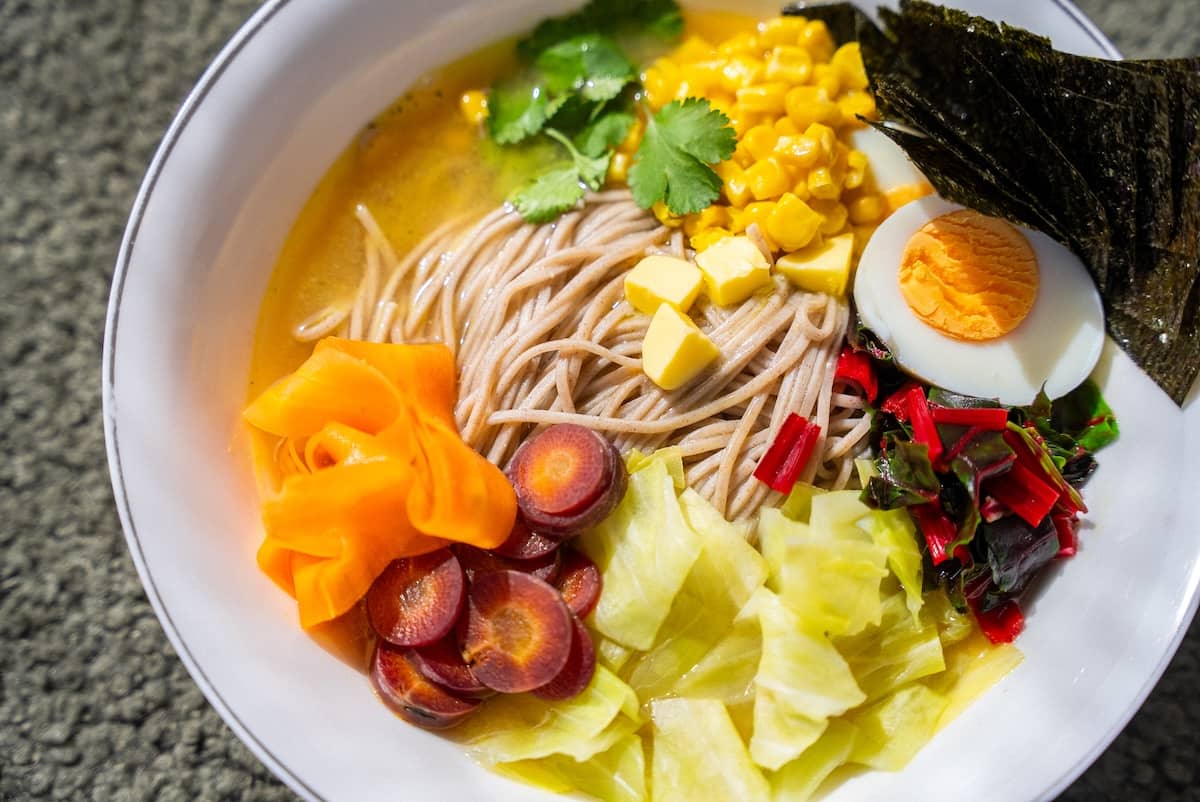 Rainbow Ramen, with Soba noodles – Streamside Organics